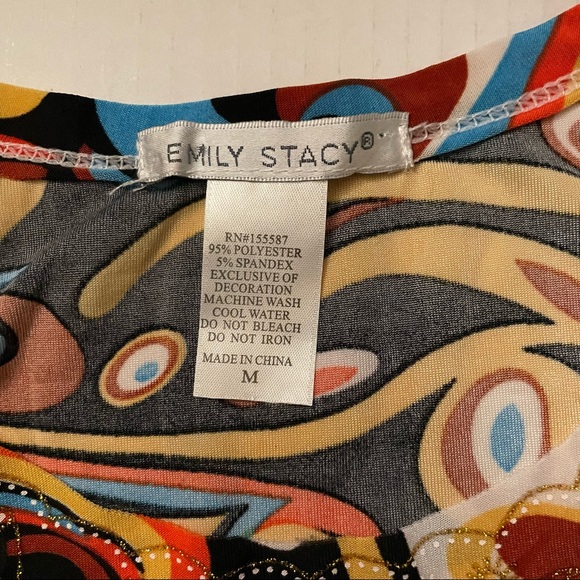 Emily Stacy | Tops | Emily Stacy Medium Sleeveless Multi Colored Top ...